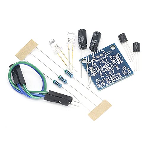 MHT11 Simple 5MM LED Flash DIY Kits DC 3V-14V Circuit Electronics Suite 1.6mm Parts for Arduino Blinking Flashing Kit