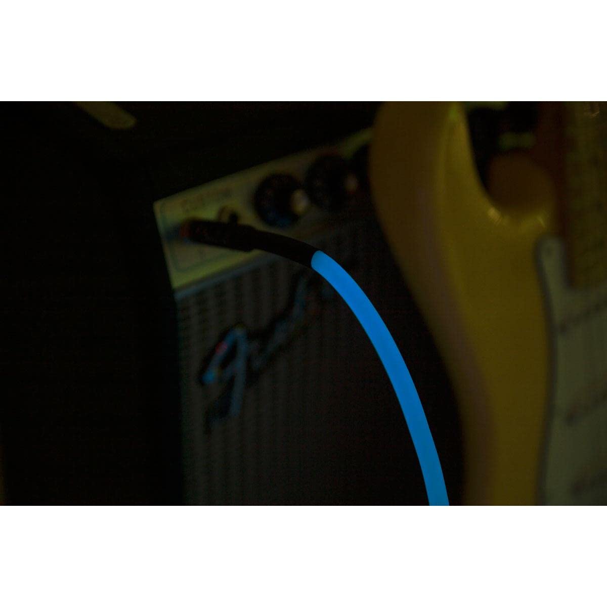 Fender 0990818108 Professional Series Glow in the Dark Blue Instrument Cable - 18.6 Feet