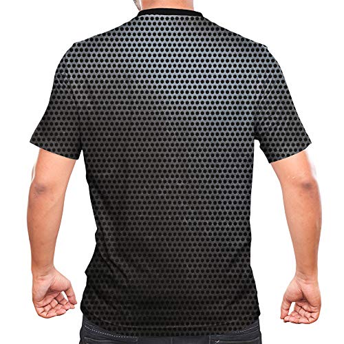 Eddany Real Men Love Oxs Steel Plaque 3D Men T-Shirt Polyester Novelty L