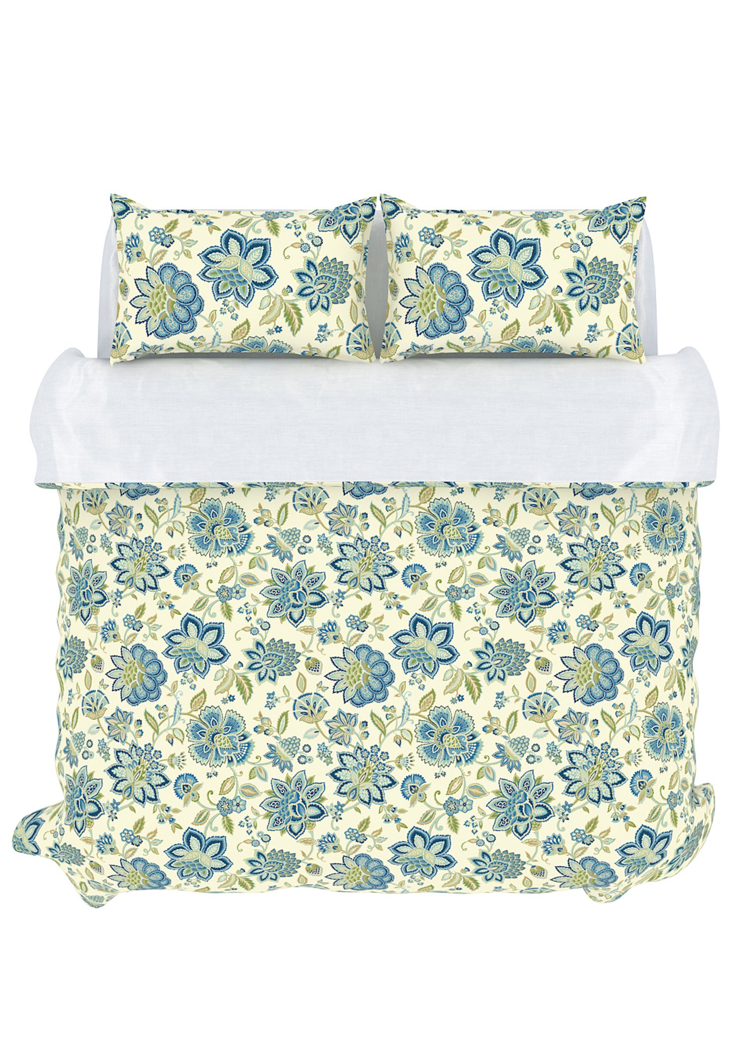 Stylemaster Home Products Colorfly Bella 210 Thread Count Duvet Cover Set, King, Cerulean
