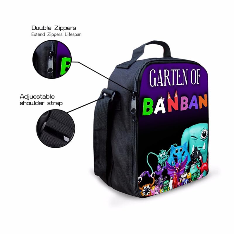 Garten of Banban School backpack with Pencil Boxes and Lunch Boxes for Kids 3Pcs Toddler Backpack School Bags Bookbag