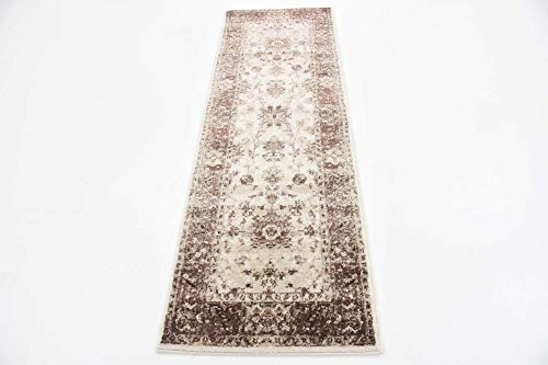 Unique Loom Rushmore Collection Area Rug - Lincoln (2'x 6' 1" Runner, Cream/ Beige)