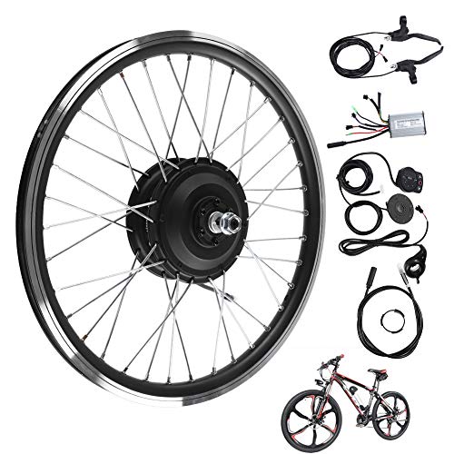 E-bike Conversion Kit, 700C Wheel 36V/48V 350W Max Speed 28km/h Motor Electric Bicycle Motor Kits Powerful Controller Set with KT900S LED Display, Waterproof Wire for Road Bike(48V Front Motor)