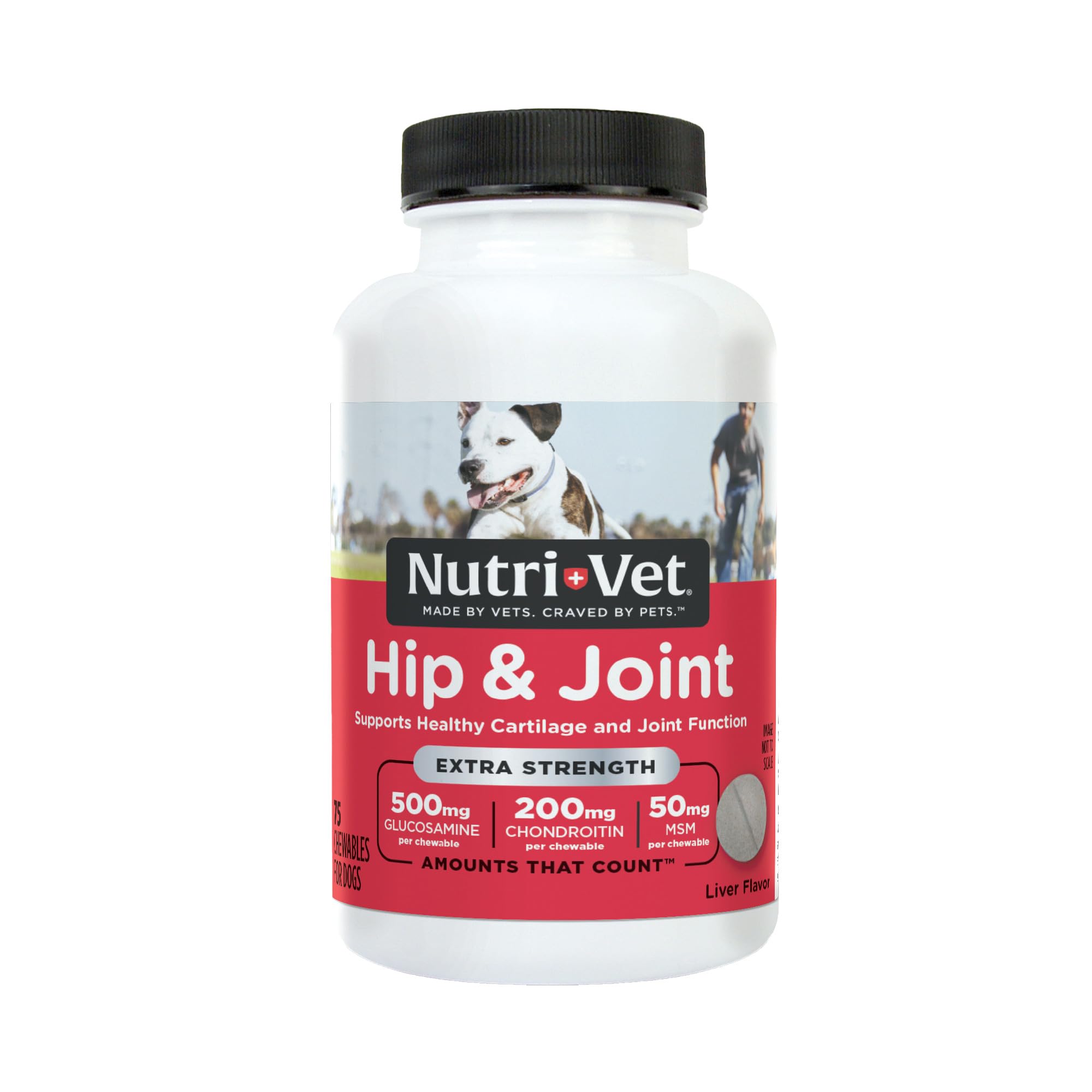 Nutri-Vet Hip & Joint Extra Strenght Chewable Tablets for Dogs, 75 count (24743-3)