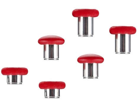 E-MODS GAMING 6 in 1 Swap Thumbstick Grips Replacement Parts for Xbox One Elite Controller (Model1698)- Red