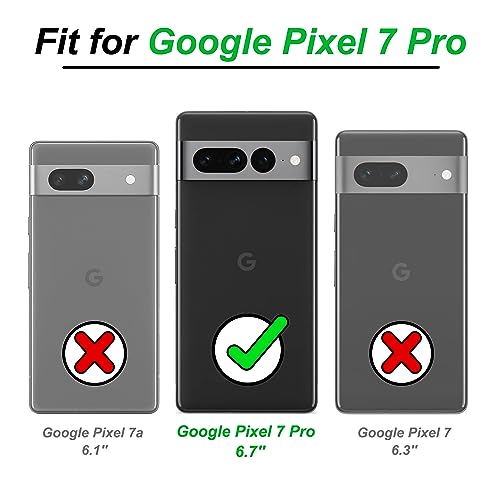Pixel 7 Pro case, Google Pixel 7 Pro Case with Slide Camera Cover,Google Pixel 7 Pro Phone Case with HD Screen Protector, Magnetic Kickstand Case for Google Pixel 7 Pro,Green