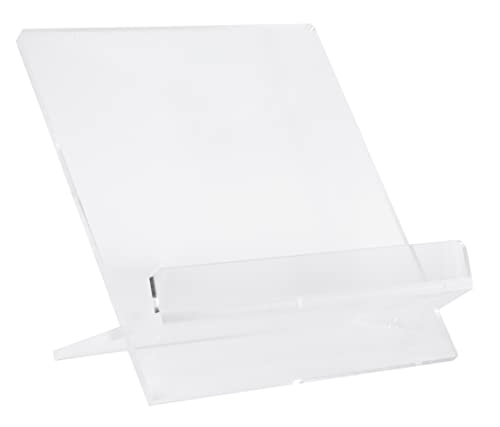 Red Co. Clear Acrylic 2 Piece Cookbook Stand & Recipe Holder for Kitchen Counter, 9.5β x 5β x 11β