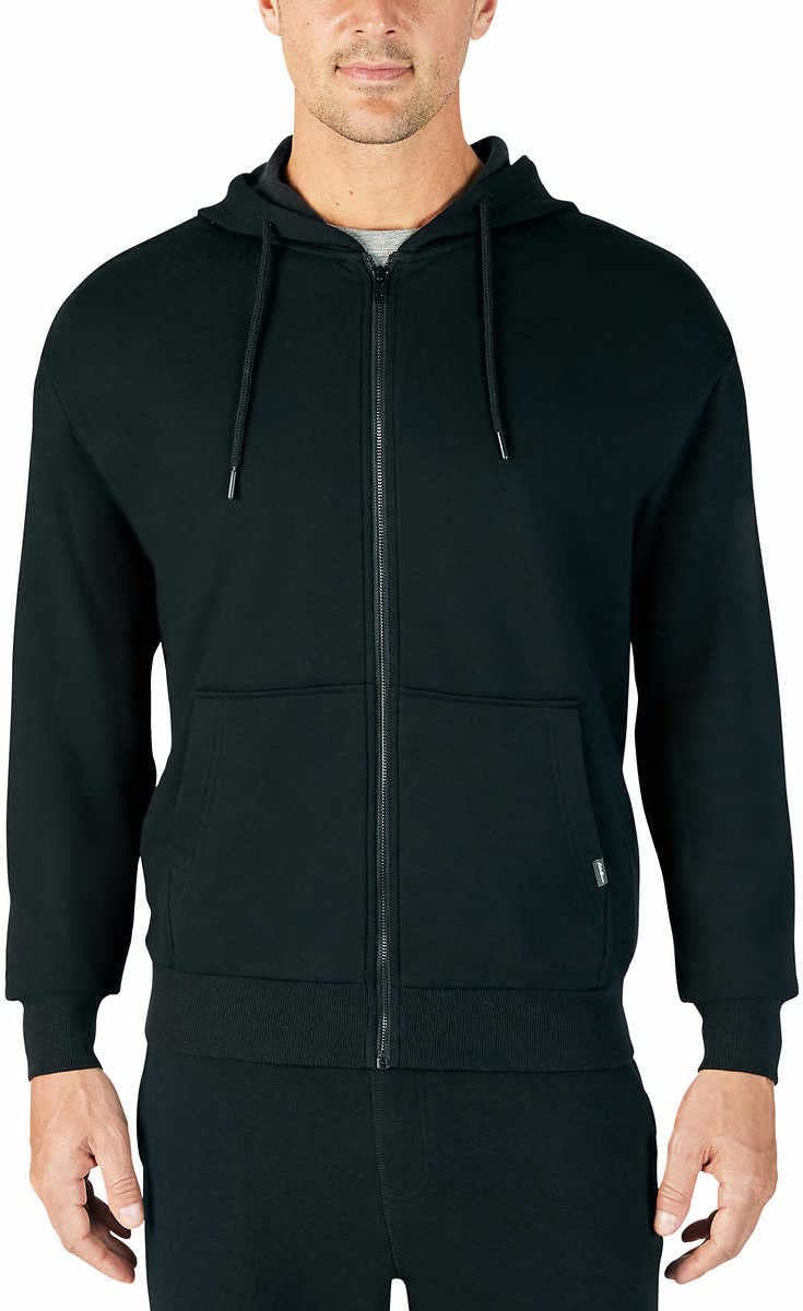 Eddie Bauer Mens Super Soft Heavyweight Full Zip Fleece Hoodie (as1, alpha, x_l, regular, regular, Black)