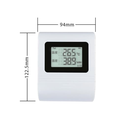 LNYHLXS Indoor and Outdoor Large Screen Home with Alarm Clock Thermometer Temperature and Humidity Meter