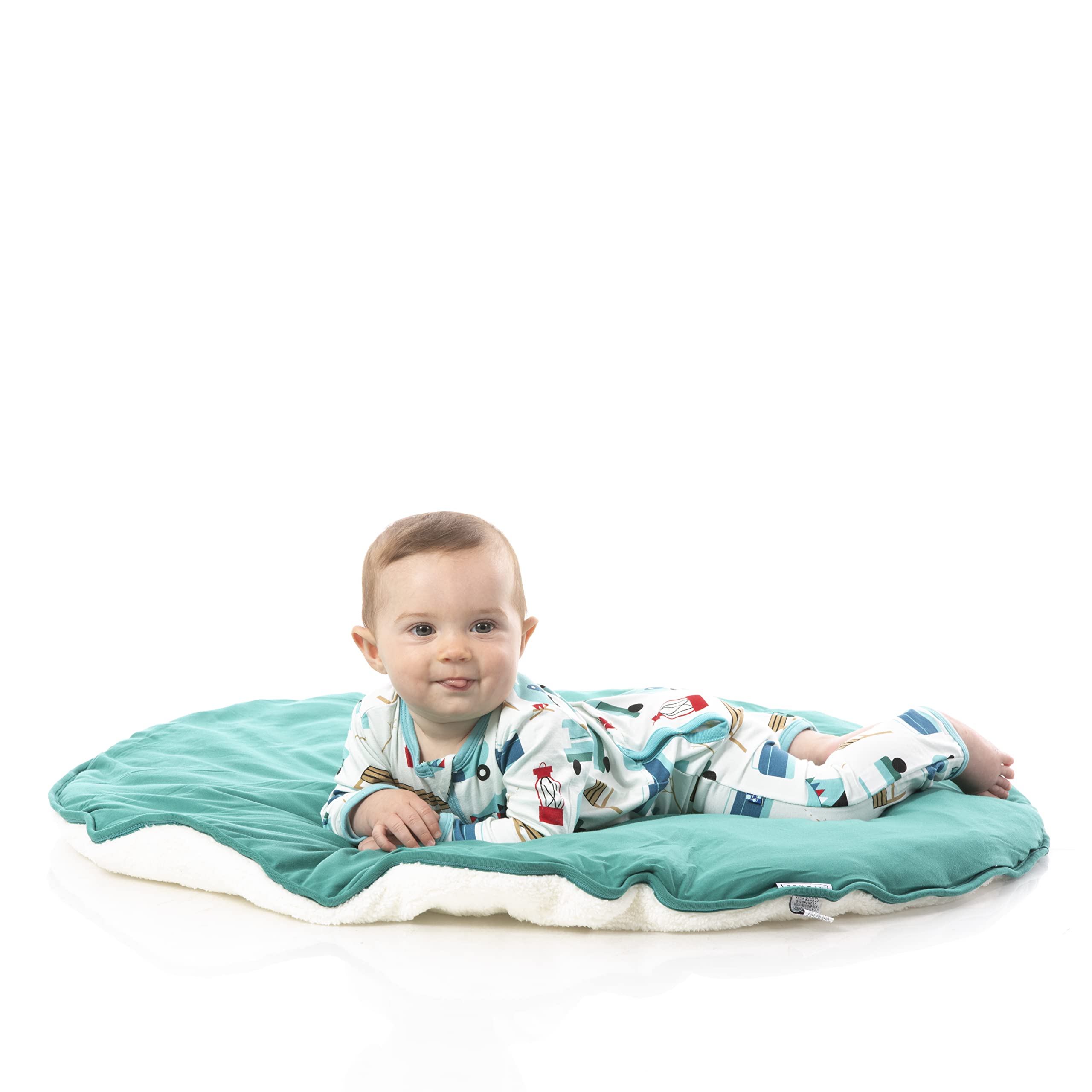 KicKee Print Coveralls with Zipper, Long Sleeve Footless Bodysuit, One-Piece Ultra Soft Sleepwear (Jade Panda - 2T)