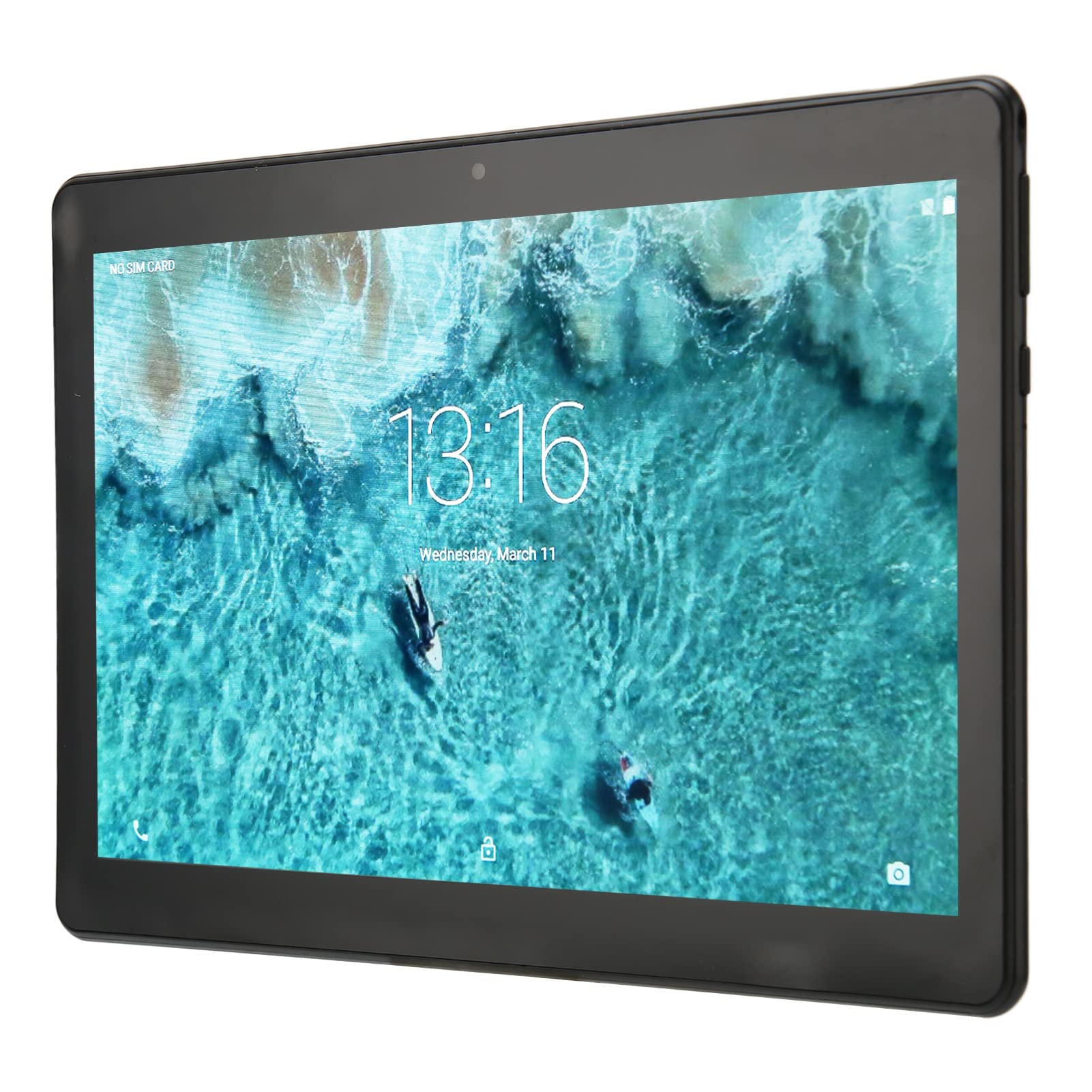 GLOGLOW Tablet Computer, HD Screen Tablet 10.1Inch 5MP Rear 2.4Ghz Black for Working (US Plug)
