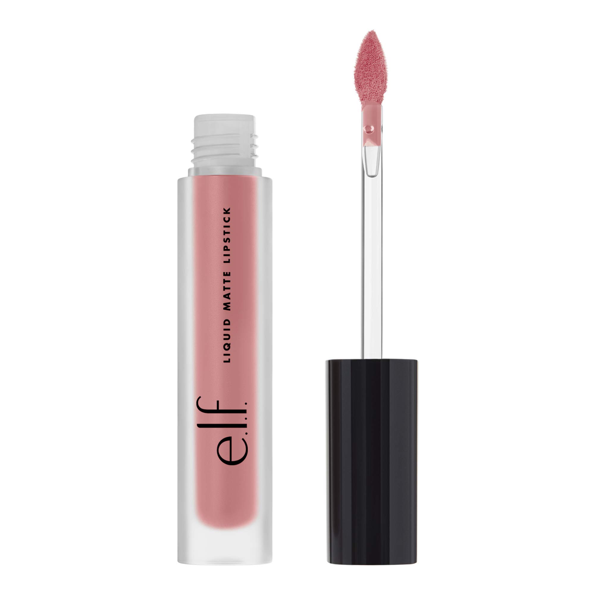e.l.f. Liquid Matte Lipstick, Long Lasting, Quick-Drying, Smudge-Proof, Nourishes, Conditions, Moisturizes, Blushing Rose, Enriched with Vitamin E, 0.10 Oz (81168)
