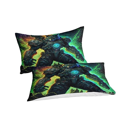 DAGROD Fluffy Duvet Cover Bedding Set with Pillow Cases Cosmic Space Wolves 3D Print Quilt Cover Breathable and Moisture-Proof Cosy Soft Bedding Se King(220x240cm)