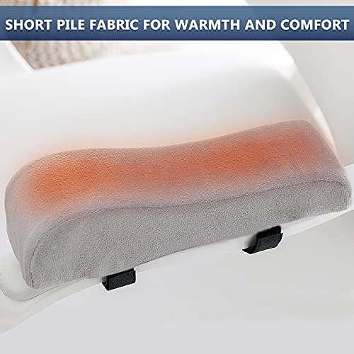 Payanwin Chair Ergonomic armrest Cushions Elbow Pillow Pressure Relief Office Chair Gaming Chair armrest with Memory Foam armrest Pads 2-Piece Set of Chair (Gray)
