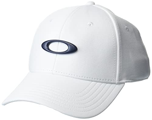 Oakley unisex adult Oakley Tincan Cap Hat, White/Fathom, Large-X-Large US