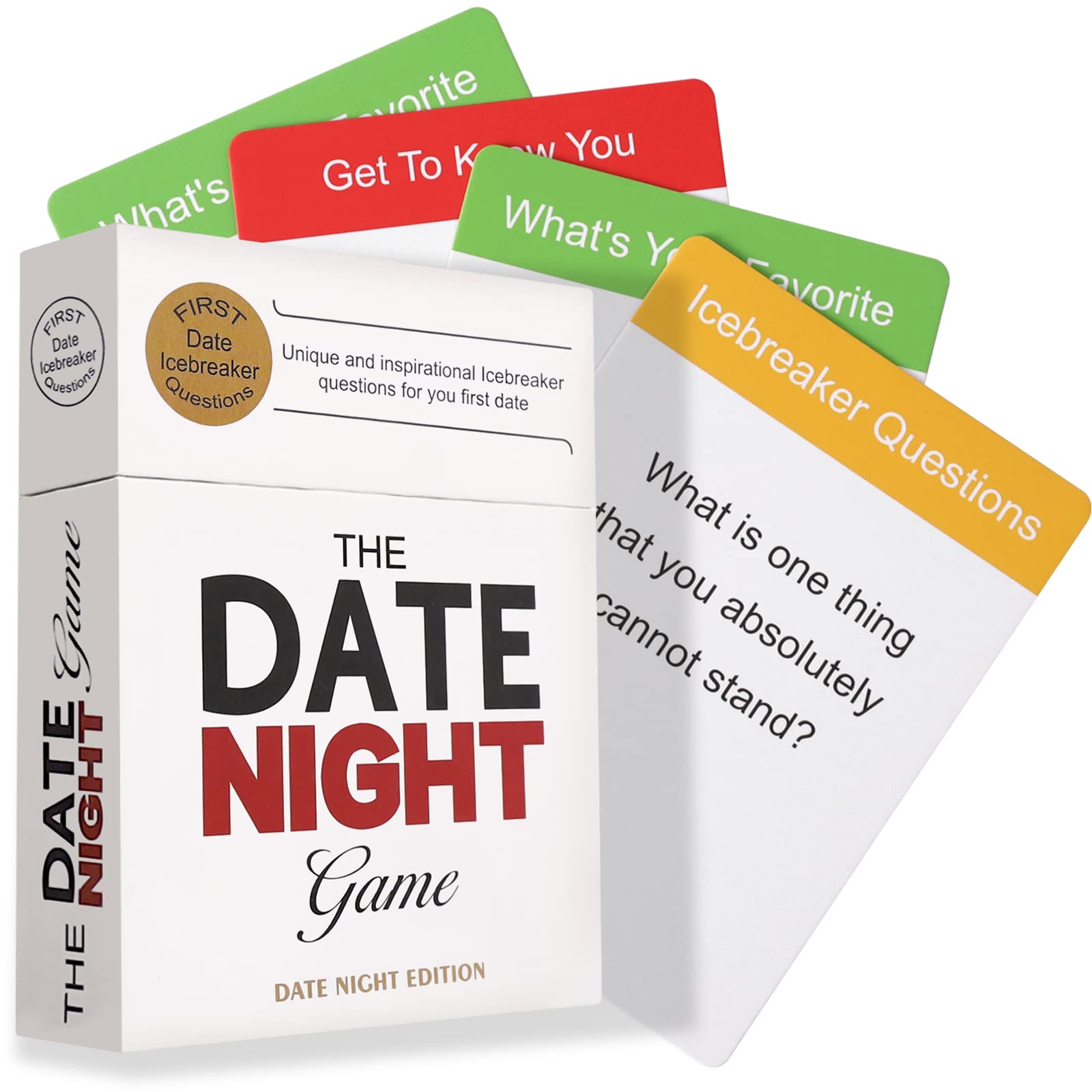 First Date Night Game, Tonight Conversation Cards Couples Edition, Date Night Ideas, Perfect for Unlocking Relationship Connection, Intimacy and Meaningful Discussion, 100 Exciting Engaging Questions