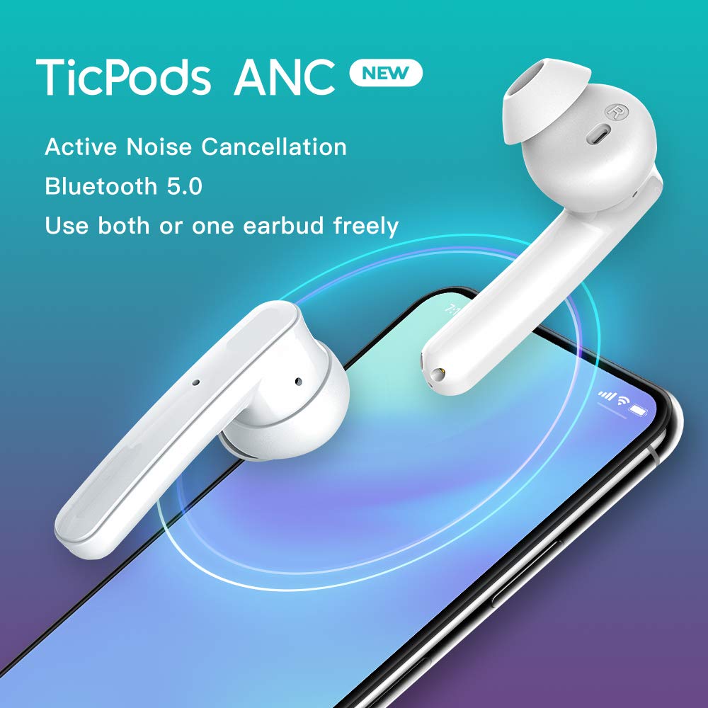 Ticwatch E3 Smart Watch Plus TicPods ANC True Wireless Earbuds Black, E3 Smartwatch Wear OS by Google Monitor Fitness Tracker GPS NFC Mic Speaker IP68 Waterproof iOS/Android Compatible