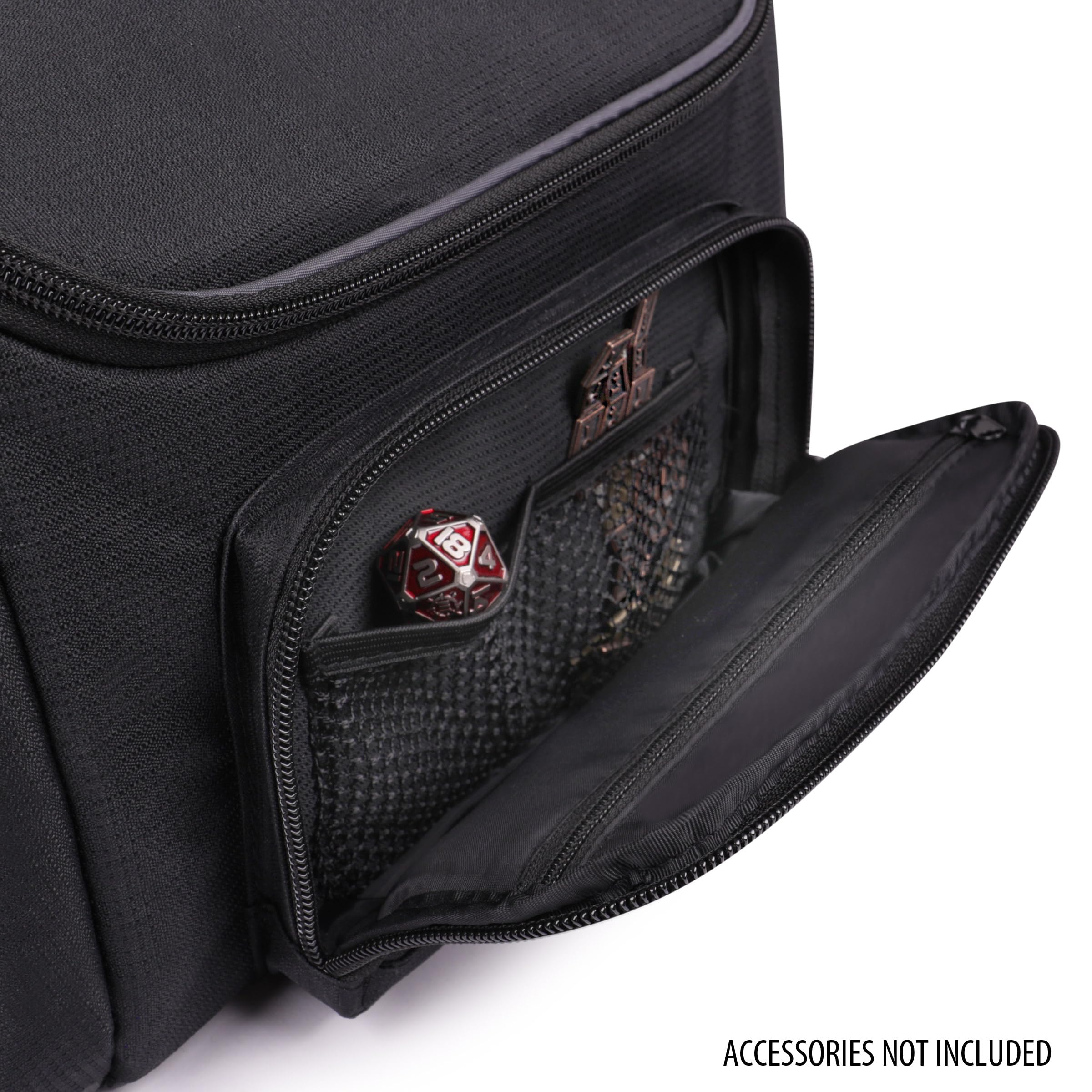 USA Gear MTG Bag Compact Card Case - Magic the Gathering Deck Carrying Case with Padded Customizable Interior, Fits MTG Deck Boxes, Booster Box, Yugioh Card Decks and more Accessories (Bag Only)