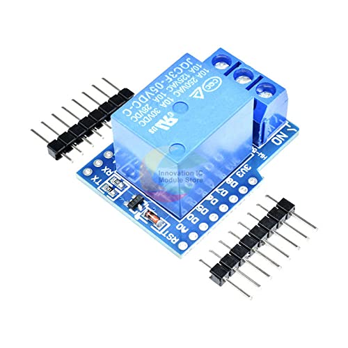DC 5V/12V ESP8266 Relay Shield Module V2 for WeMos D1 Mini ESP8266 Development Board for WeMos D1 Mini Relay Module for Arduino