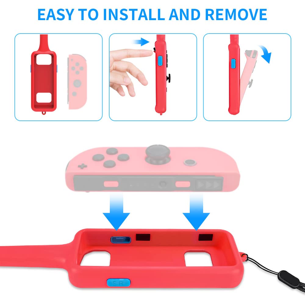 Golf Club for Nintendo Switch/Switch OLED Joy-Con Controller /for Mario Golf Super Rush, 2 Pack, Switch Golf Club, Adjustable Straps