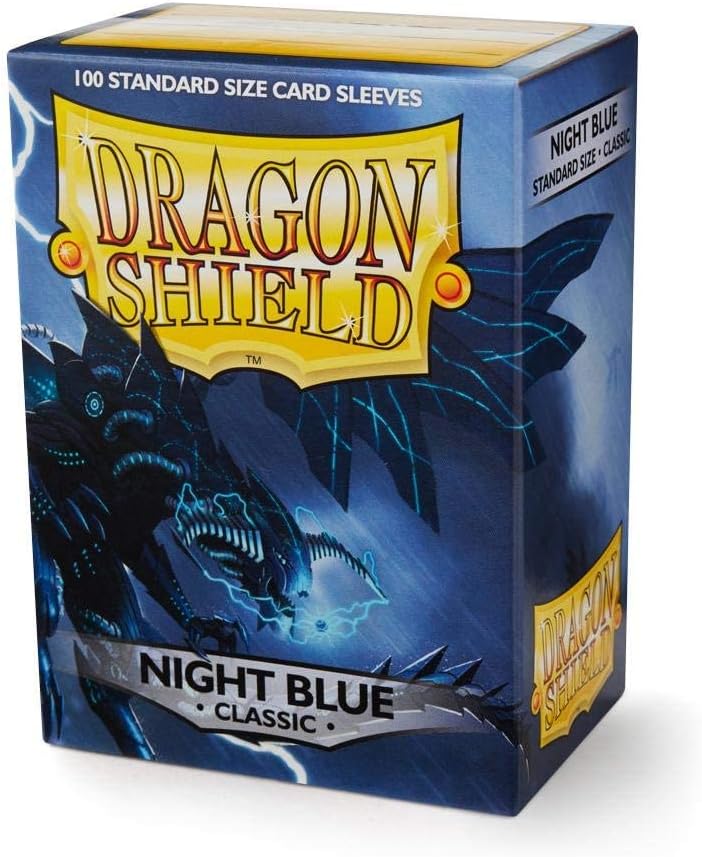 Dragon Shield ART10042 Classic Standard Size Sleeves 100pk-Night Blue, Multicoloured