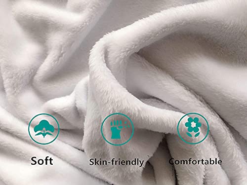 SHUIHAN Mushroom Blanket for Kids Adults Lightweight Flannel Throw Blanket for Sofa Couch Living Room Bed Gift Ultra Soft Summer Blanket, Air Conditioner Blanket (60''x80'')