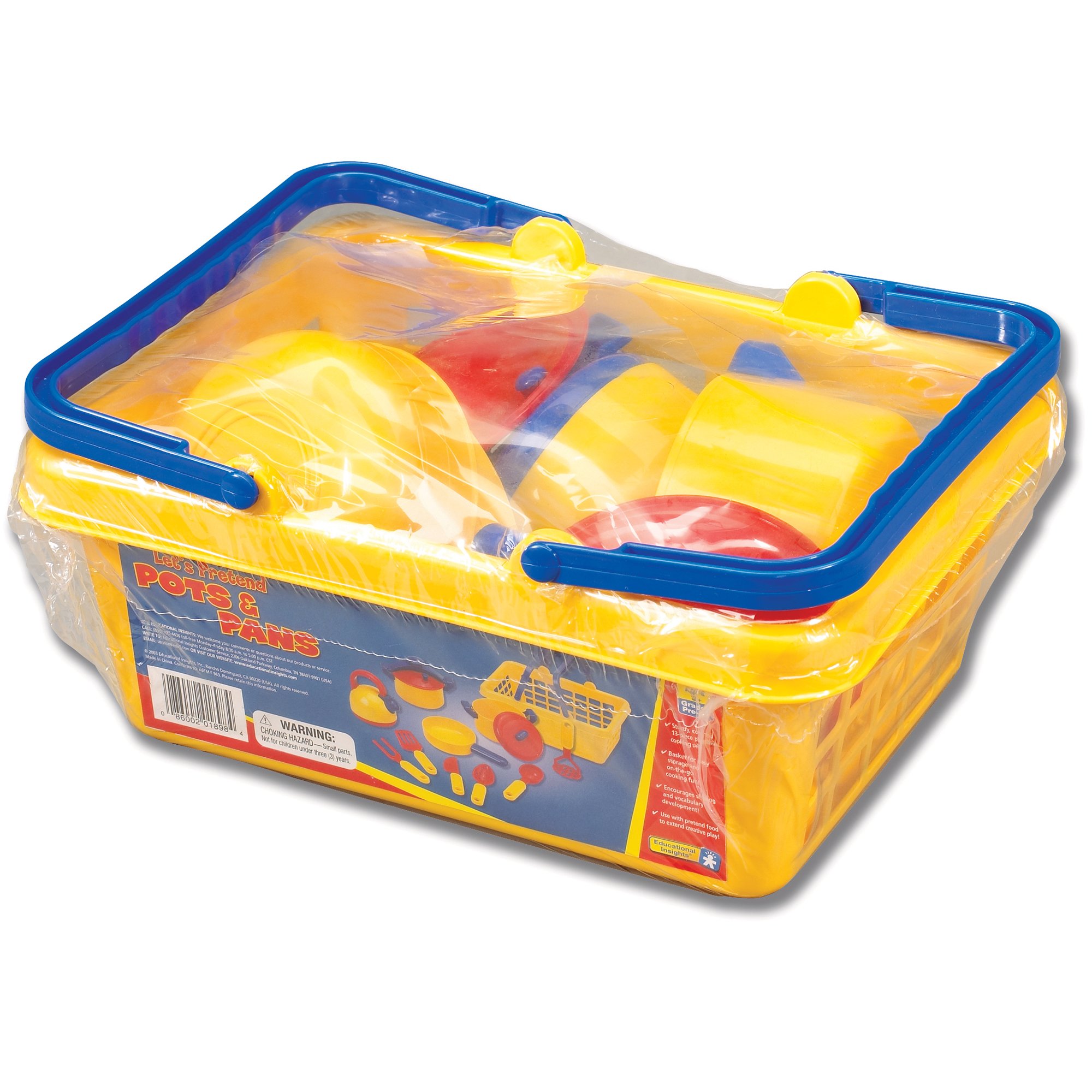 Educational Insights Pots 'N' Pans Set, Kitchen Toys, Pretend Kitchen Set, Set of 13, Ages 3+