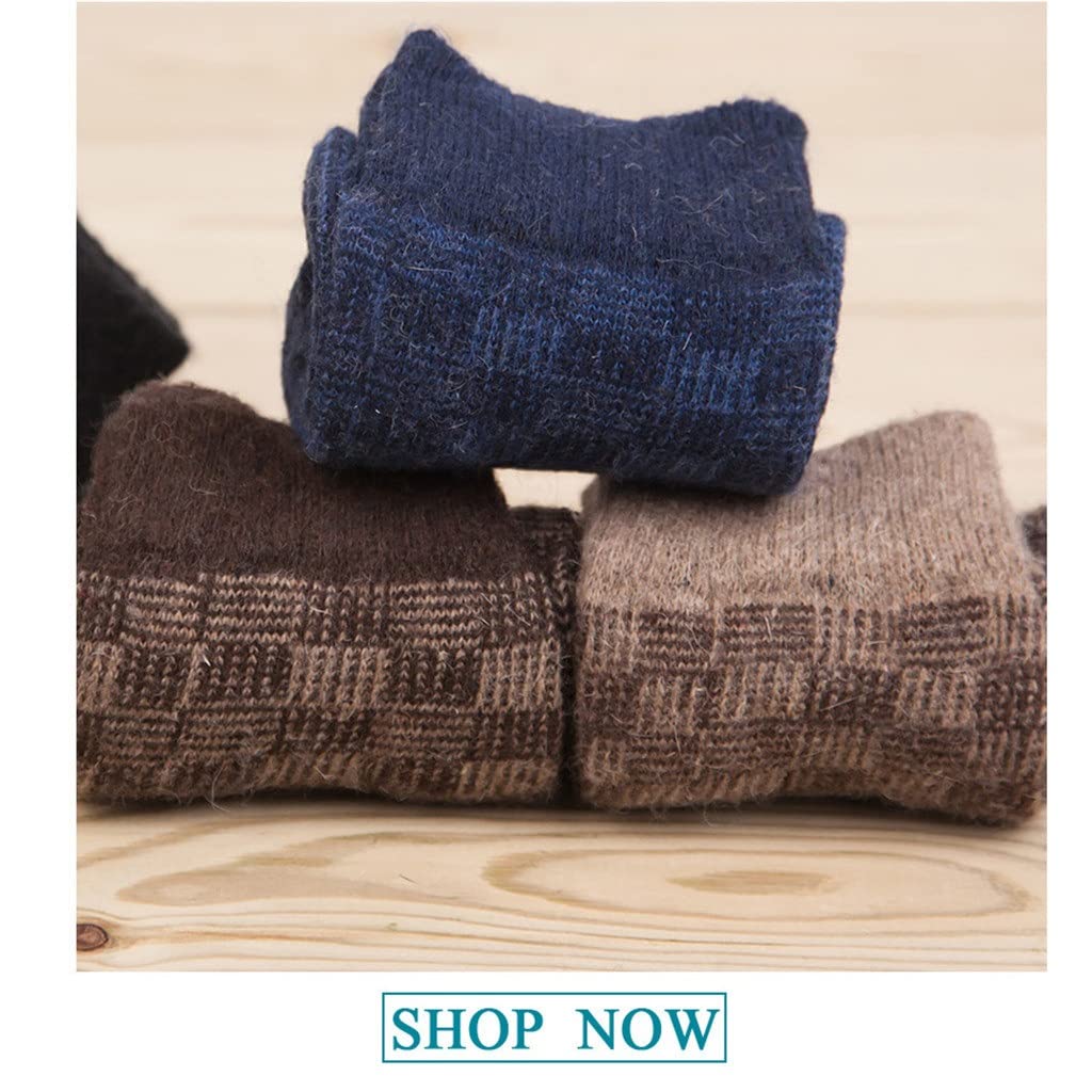 JIESEING 10 Pairs/Lot Wool Socks Men Winter Cashmere Breathable Socks Men