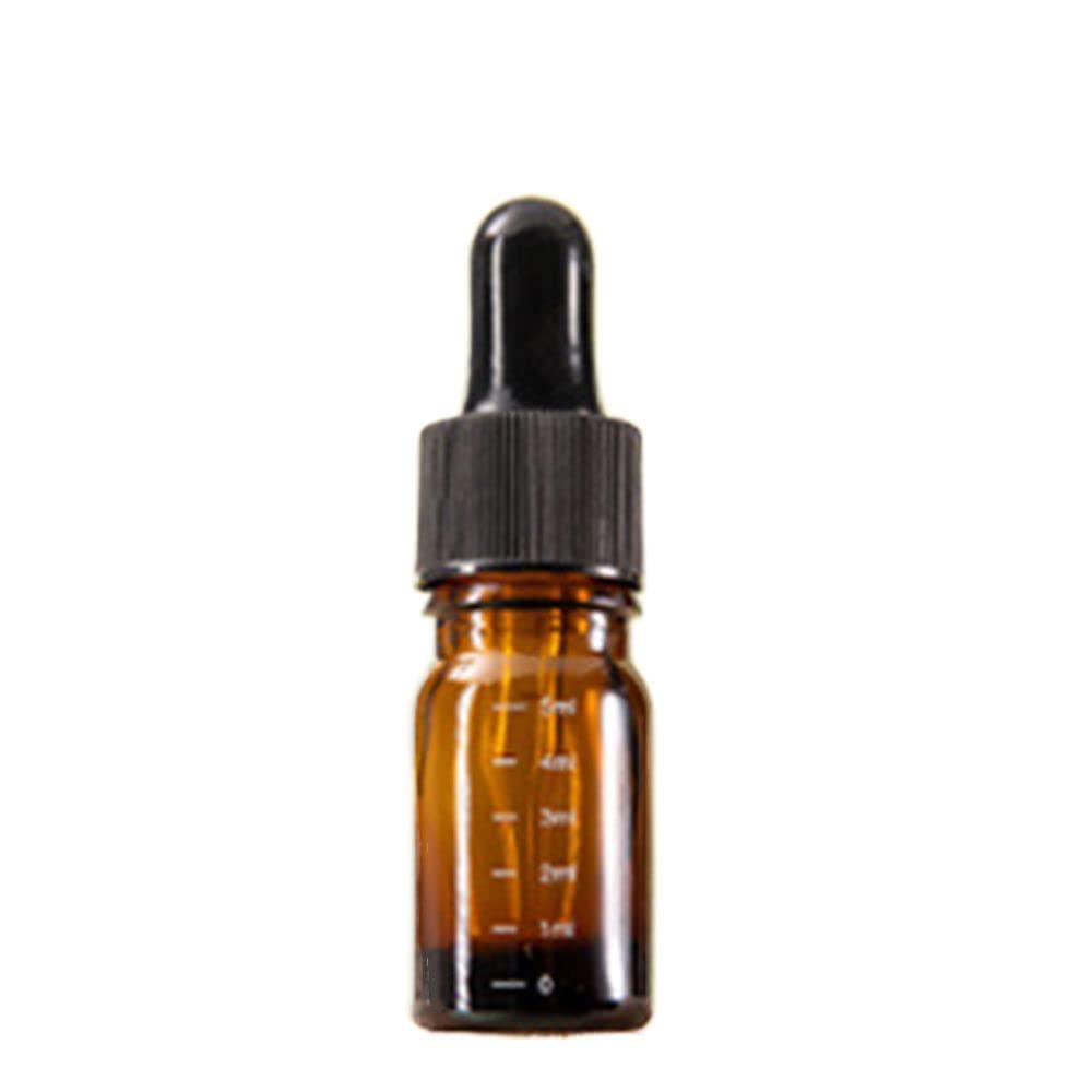 HUAJ 1 pc Dropper Bottles with Scale,Empty Essential Oil Dropper Bottle Refillable Bottles for Essential Oil Aromatherapy Blends(5ml)