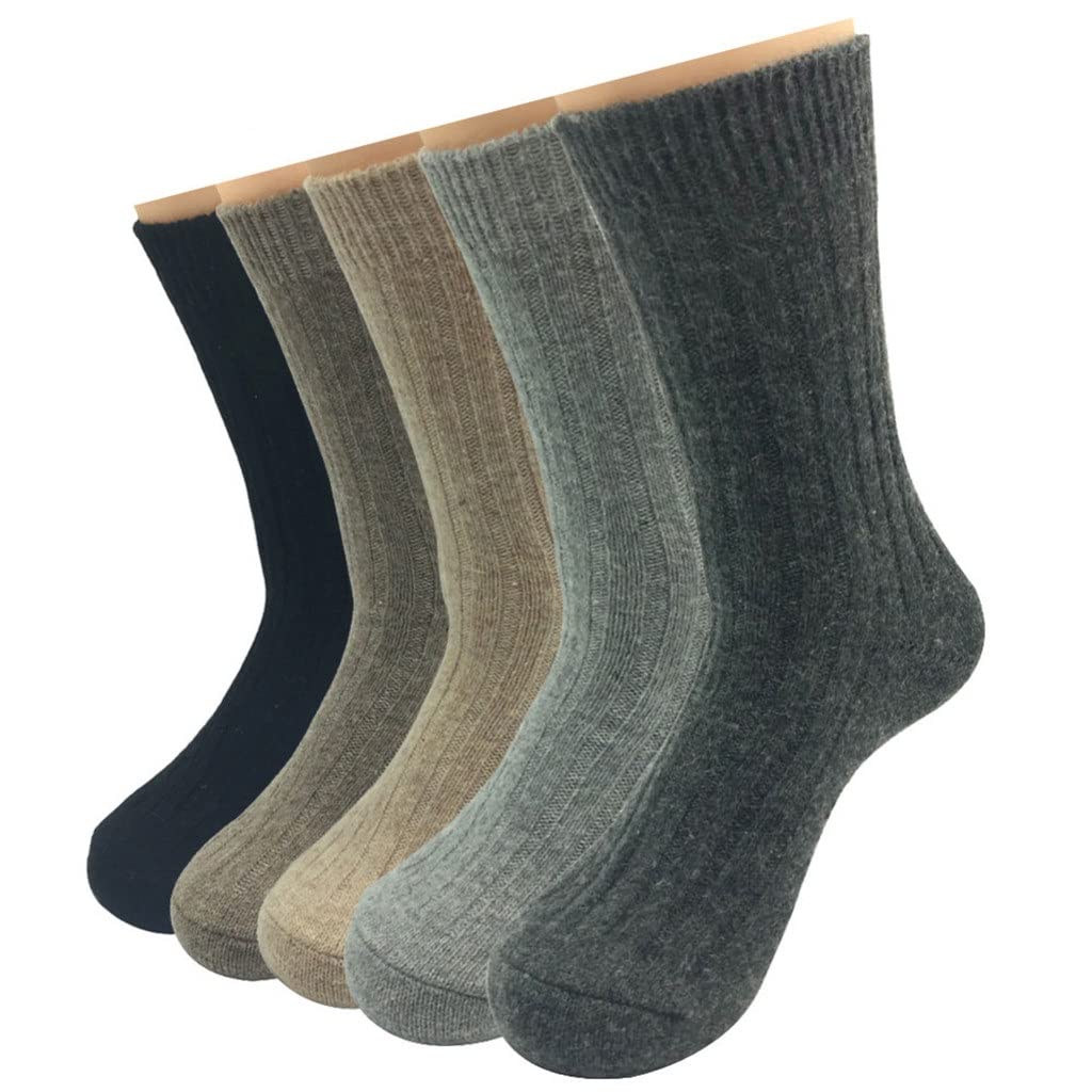 JIESEING 5 Pairs/Lot Socks Men Long Winter Warm Cashmere Comfortable Socks Male Gift