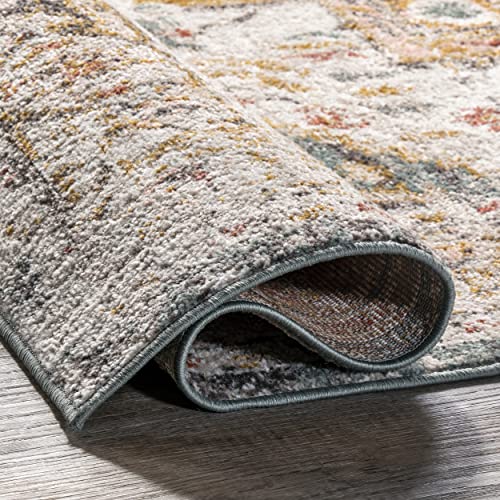 nuLOOM Justine Vintage Medallion Area Rug, 8x10, Beige