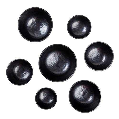 Himalayan Bazaar Tibetan Singing Bowls Set Of 7 Bronze for Meditation Mindfulness with Carry Box
