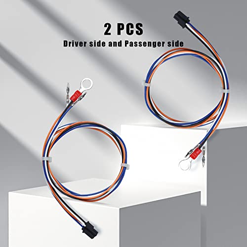 Tow Mirrors Wiring Harness Compatible with Chevrolet Chevy Silverado GMC Sierra 1500 2500 HD 2014-2018 Cargo Lights Running Lights Turn 2Pcs