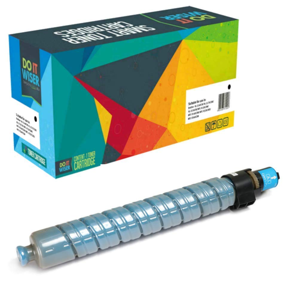 Do it Wiser Compatible Printer Toner Cartridge Replacement for Ricoh Aficio MP C3500 MP C4500 | 888607 (Cyan)