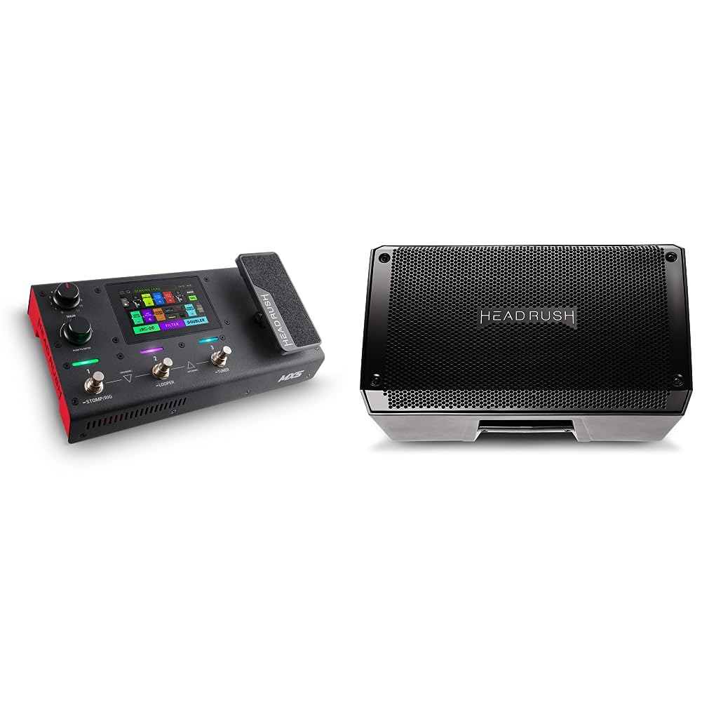 Headrush MX5 and FRFR-108 Bundle - Guitar Amp and Multi Effect Modelling Processor and 8-inch 2000W Full-Range Flat-Response Powered Guitar Cabinet