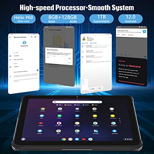 HOTWAV R6 Ultra Rugged Tablet Android 13 (Gold)