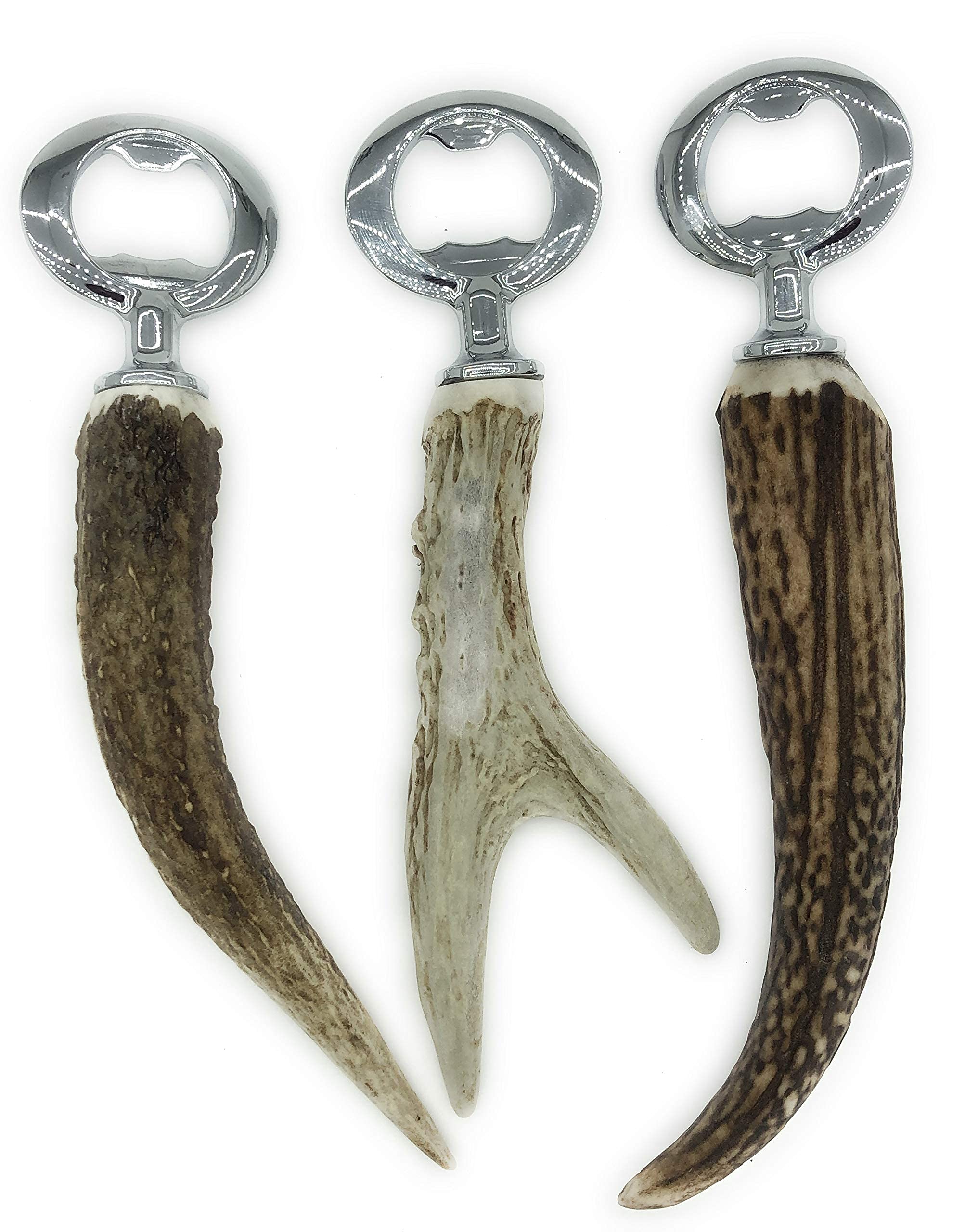 Handcrafted Deer Antler Bottle Opener - Unique & Rustic Bar Accessory for Beer Enthusiasts and Nature Lovers
