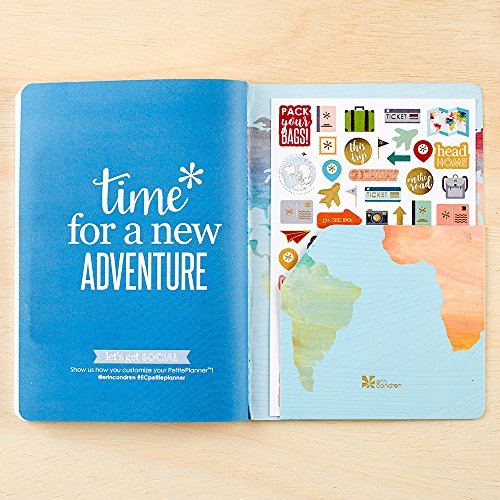 Erin Condren Designer Petite Planner - Travel Petite Planner, Includes Flight Schedule Details, Packing List by Category, Journaling for Experiences, and Spending, 5.7"x8.25"