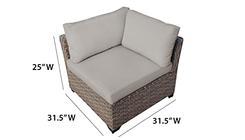 TK Classics MONTEREY-08a-WHITE Monterey Seating Outdoor Furniture, Sail White