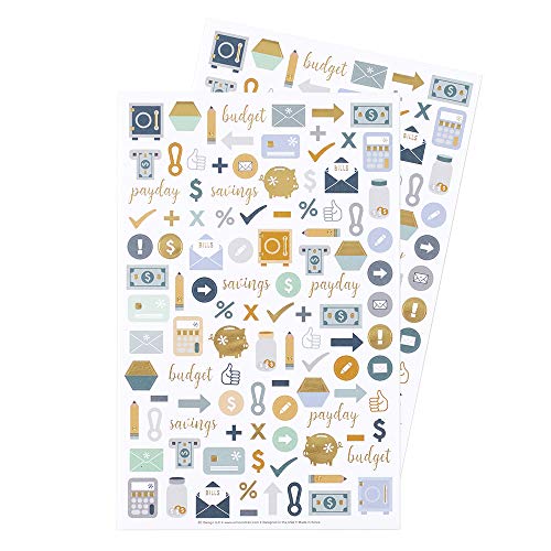Erin Condren Designer Petite Planner - Budget Book Edition 4. Includes Spending Habit Summary, Income and Saving Tracking, and Bill Tracking. Functional Stickers