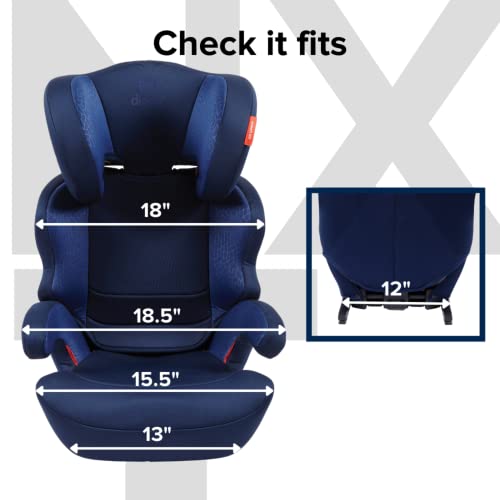 Diono Everett NXT High Back Booster Car Seat with Rigid Latch, Lightweight Slim Fit Design, 8 Years 1 Booster Seat, Blue