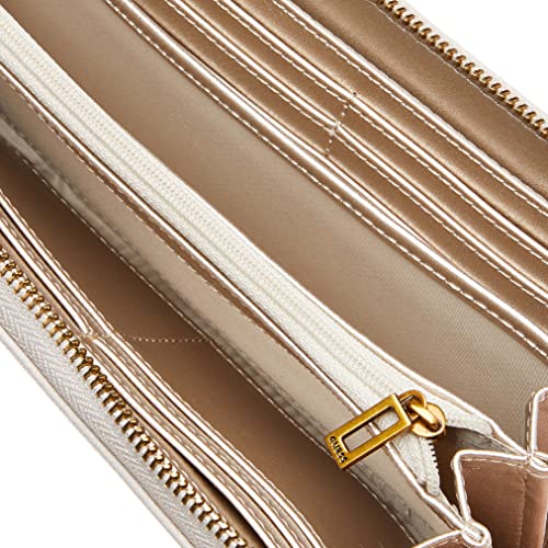 GUESS womens Bling Large Zip Around Wallet, Stone Multi, One size US