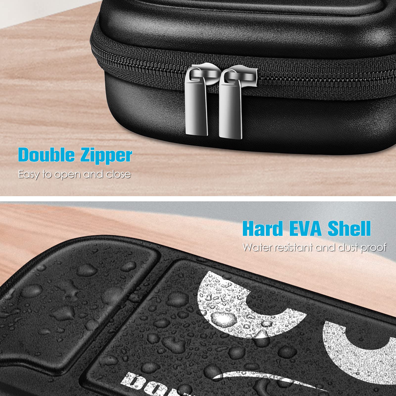 Fintie Carrying Case for Hori Nintendo Switch Split Pad Pro Controller - [Shockproof] Protective Cover Travel Bag w/30 Game Card Slots, Compatible with Nintendo Switch OLED Model, Dont Touch