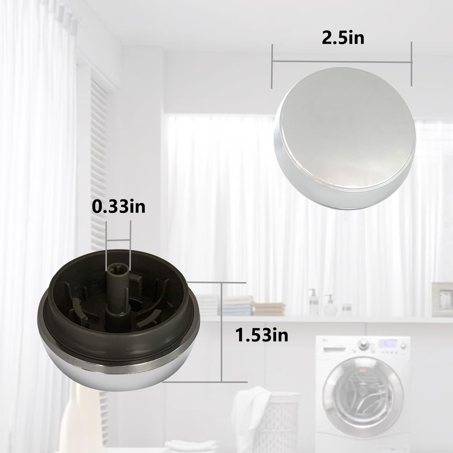 DC97-17292A DC97-16931B For Samsung Washer Dryer Control Knob Compatible with WA400PJHDWR, WA456DRHDSU, DC97-16068B, DC97-16931A, PS4221991, WF361BVBEWR, DVE50M7450P