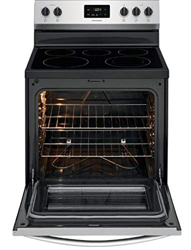 Frigidaire FCRE3052AS 30" Freestanding Electric Range with 5.3 cu. ft. Capacity Quick Boil Store-More Storage Drawer and SpaceWise Expandable Elements in Stainless Steel