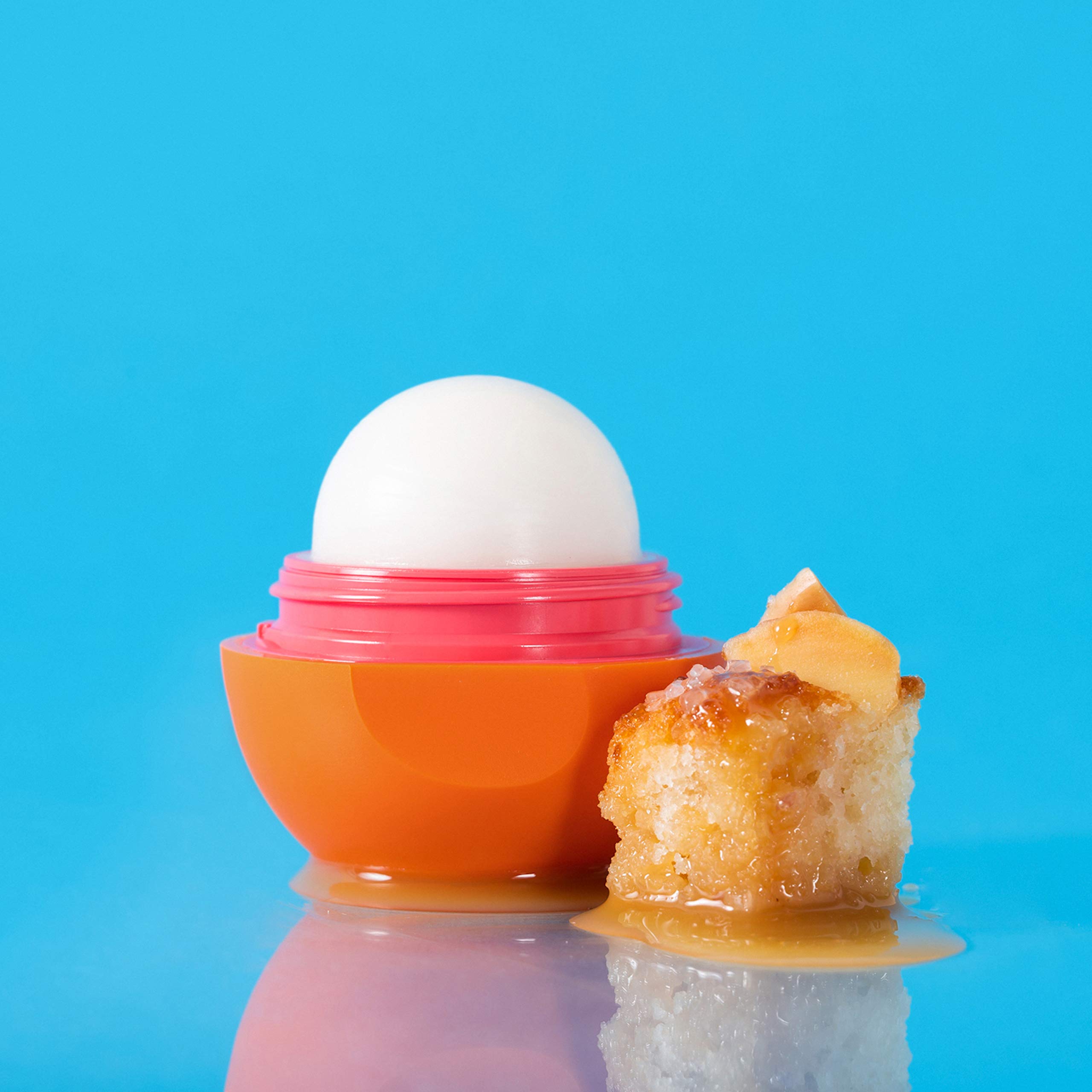 eos Super Soft Shea Sphere Lip Balm - Dulce De Leche | Deeply Hydrates and Seals in Moisture | Sustainably-Sourced Ingredients | 0.25 oz