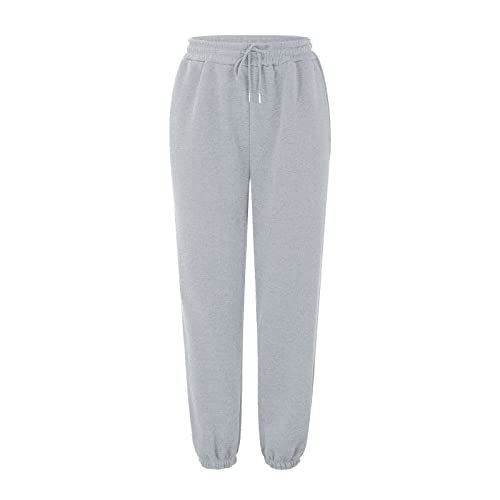 Gufesf Women's Sweatpants Yoga Athletic Jogger Running Pants Lounge Loose Drawstring Waist with Zipper Pockets fu0905-8