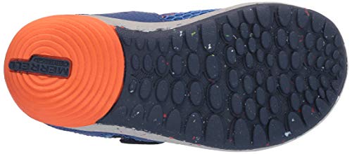 Merrell Bare Steps H20 Water Shoe, Blue/Orange, 8 US Unisex Little Kid