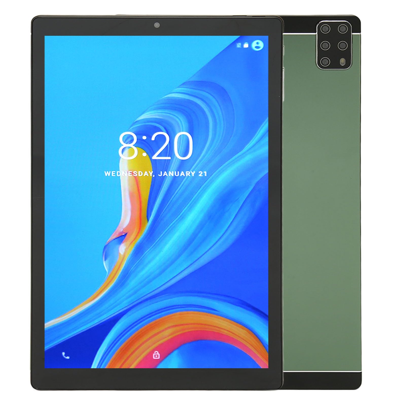EBTOOLS 10.1 Inch Tablet for12, 10 Core CPU, 6GB RAM, 128GB ROM, 5G, 2MP+5MP Cameras, 8800mAh Battery, withEarbuds, Comes with 100β240V (US Plug)
