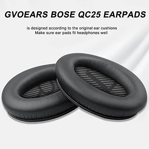 Replacement Ear Pads for Bose QC25 QC35 Headphones Earpads Cushions, Also Fits QuietComfort 2/QC15/QC35II/Ae2/Ae2i/Ae2w/SoundLink1&2/SoundTrue1&2 Around-Ear, Soft and Comfortable Memory Foam